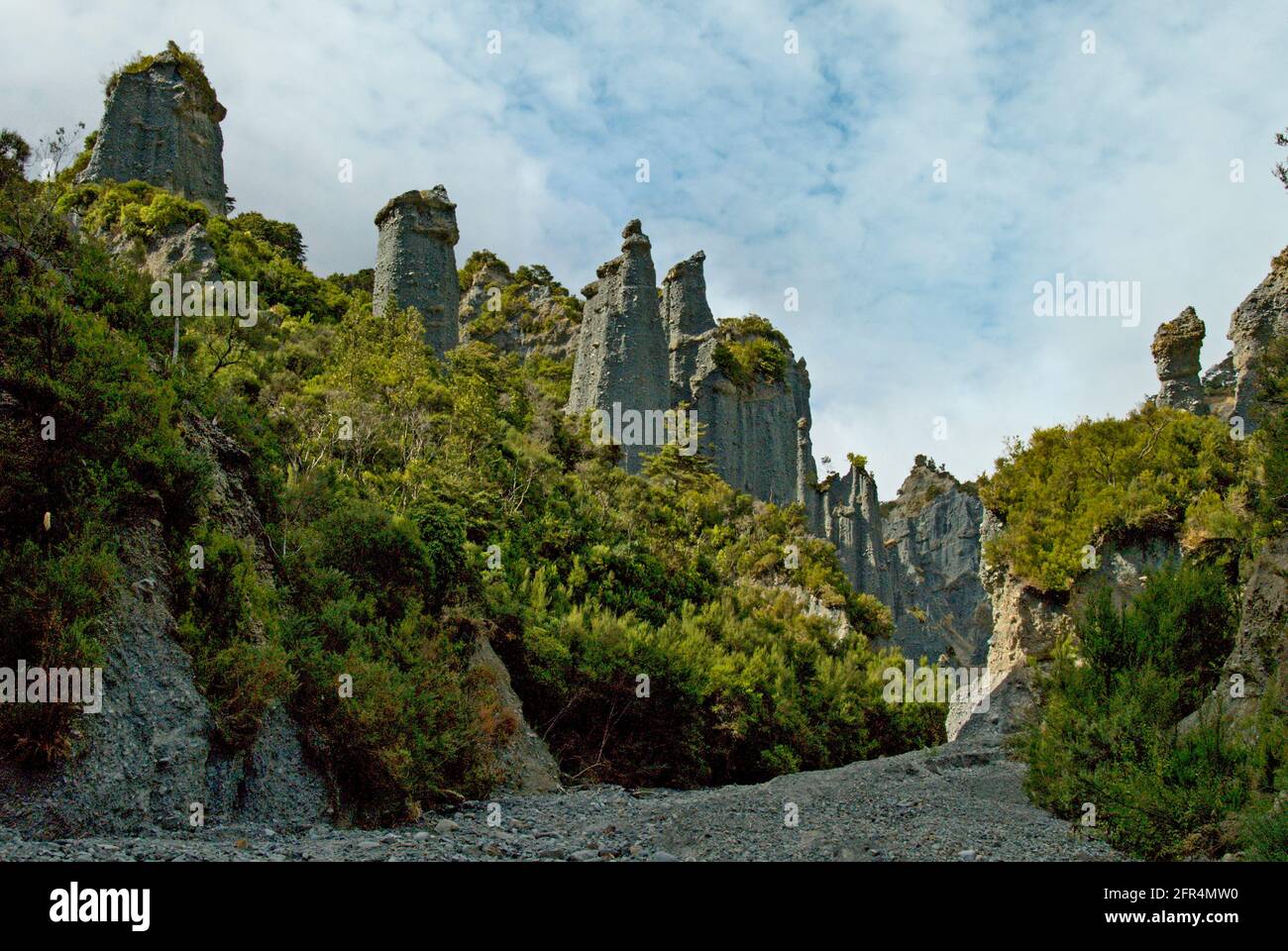 Putangirua pinnacles hi-res stock photography and images - Alamy
