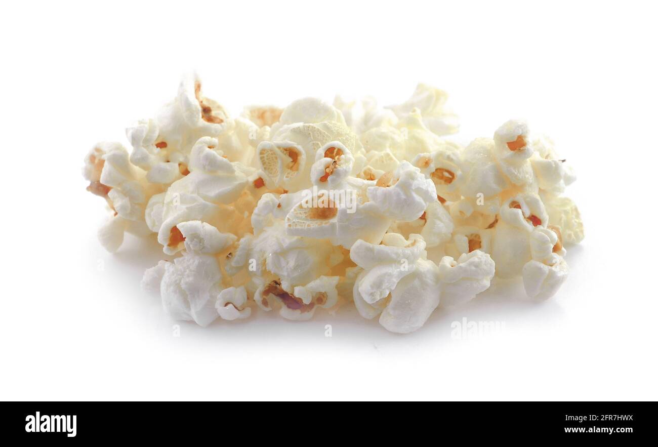 popcorn isolated on white background Stock Photo - Alamy