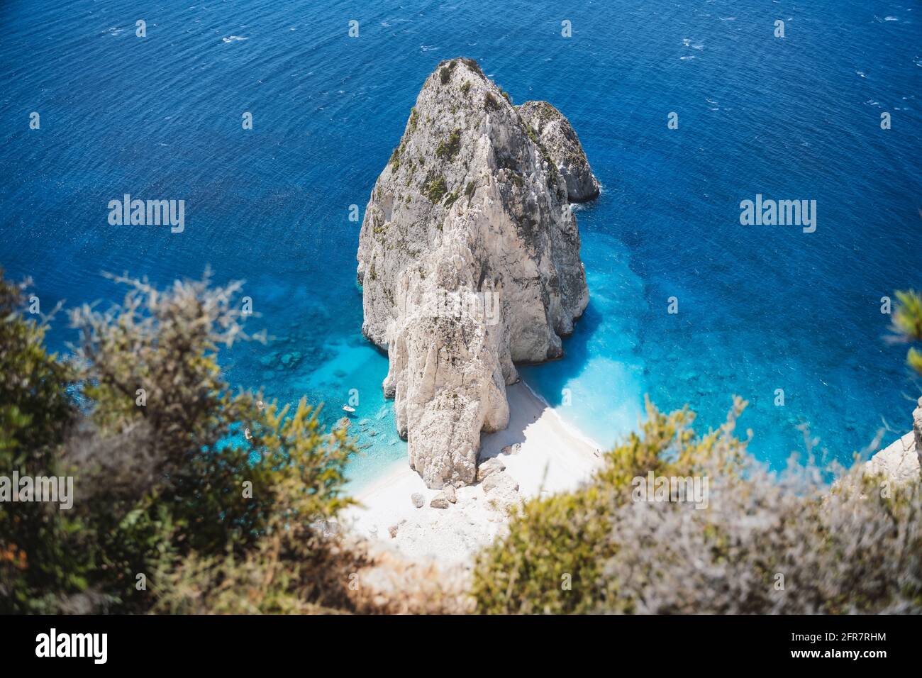 Mizithres cliff rock in zakynthos ionian island hi-res stock ...