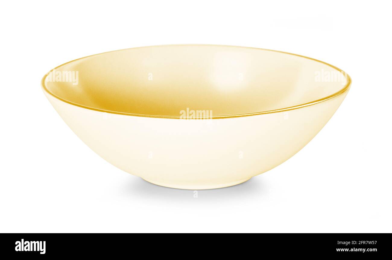 empty bowl isolated on white background Stock Photo - Alamy