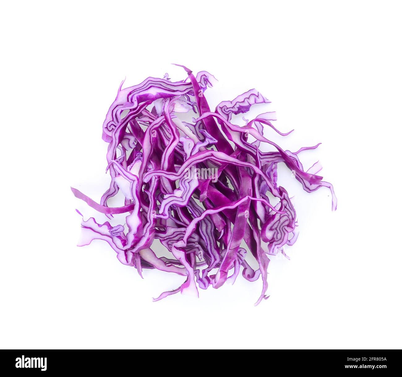 Purple cabbage isolated on white background Stock Photo - Alamy