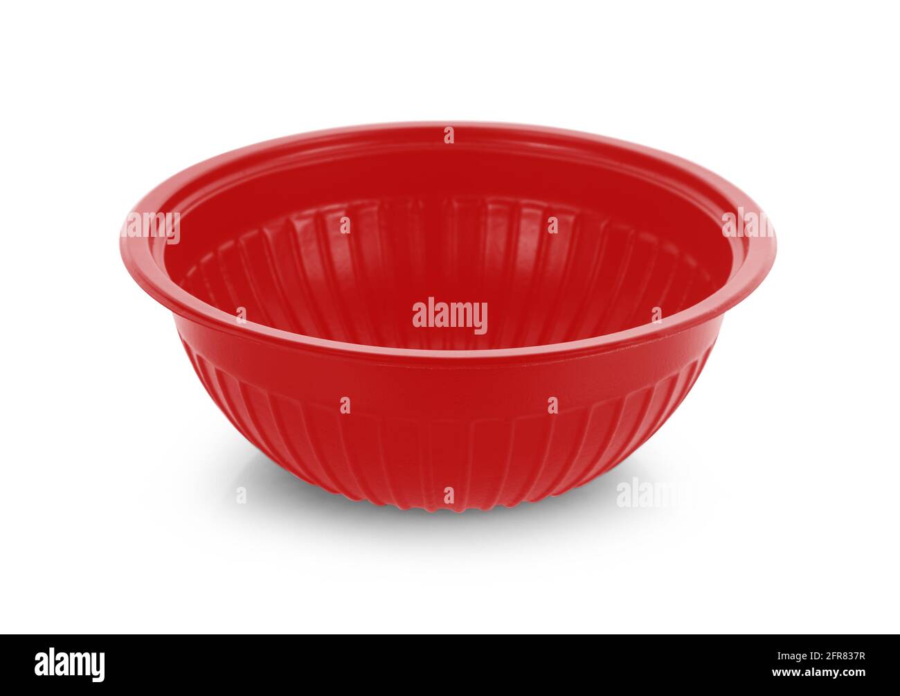 plastic empty bowl on white background Stock Photo - Alamy