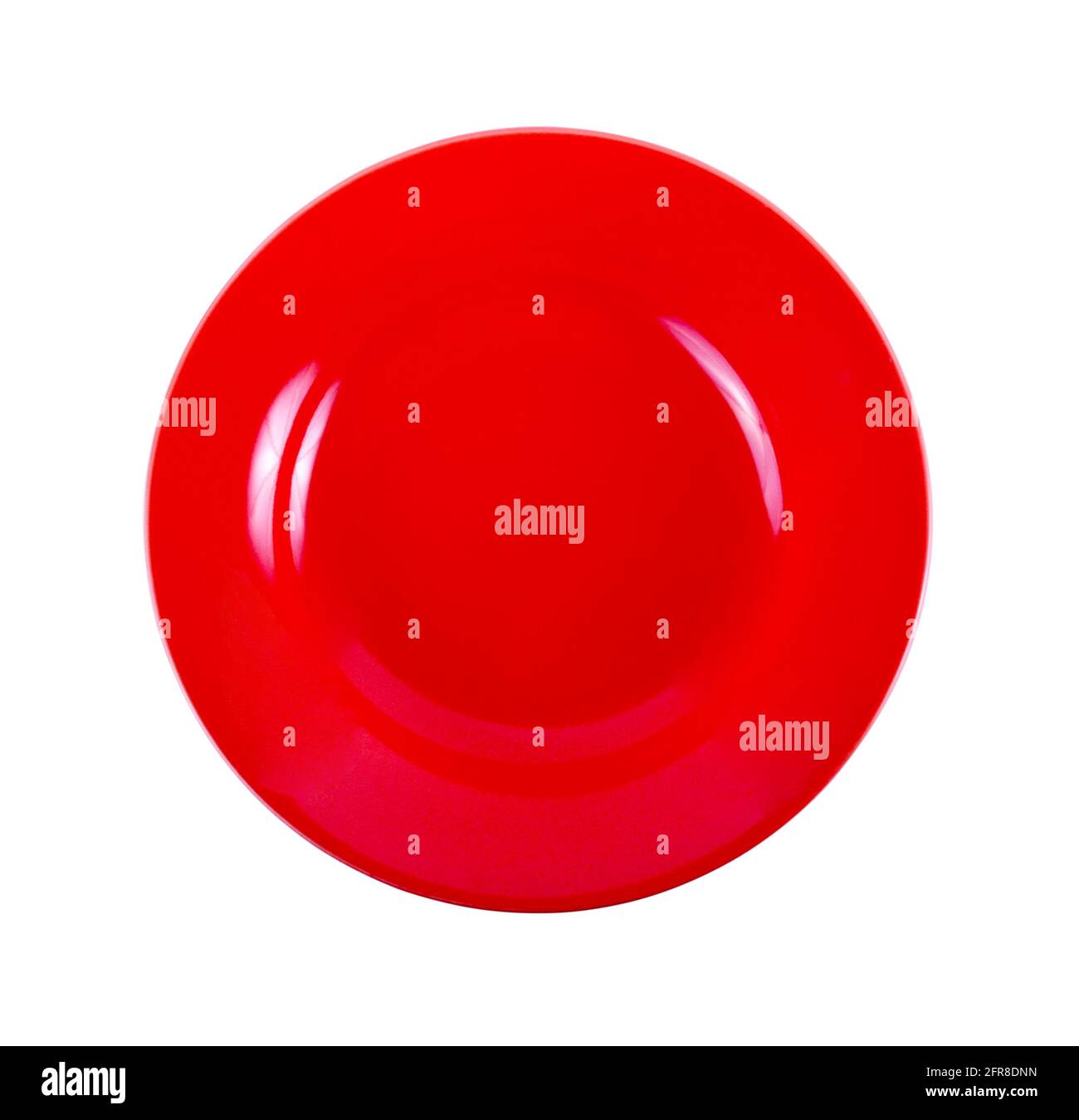 empty plate isolated on white background Stock Photo - Alamy