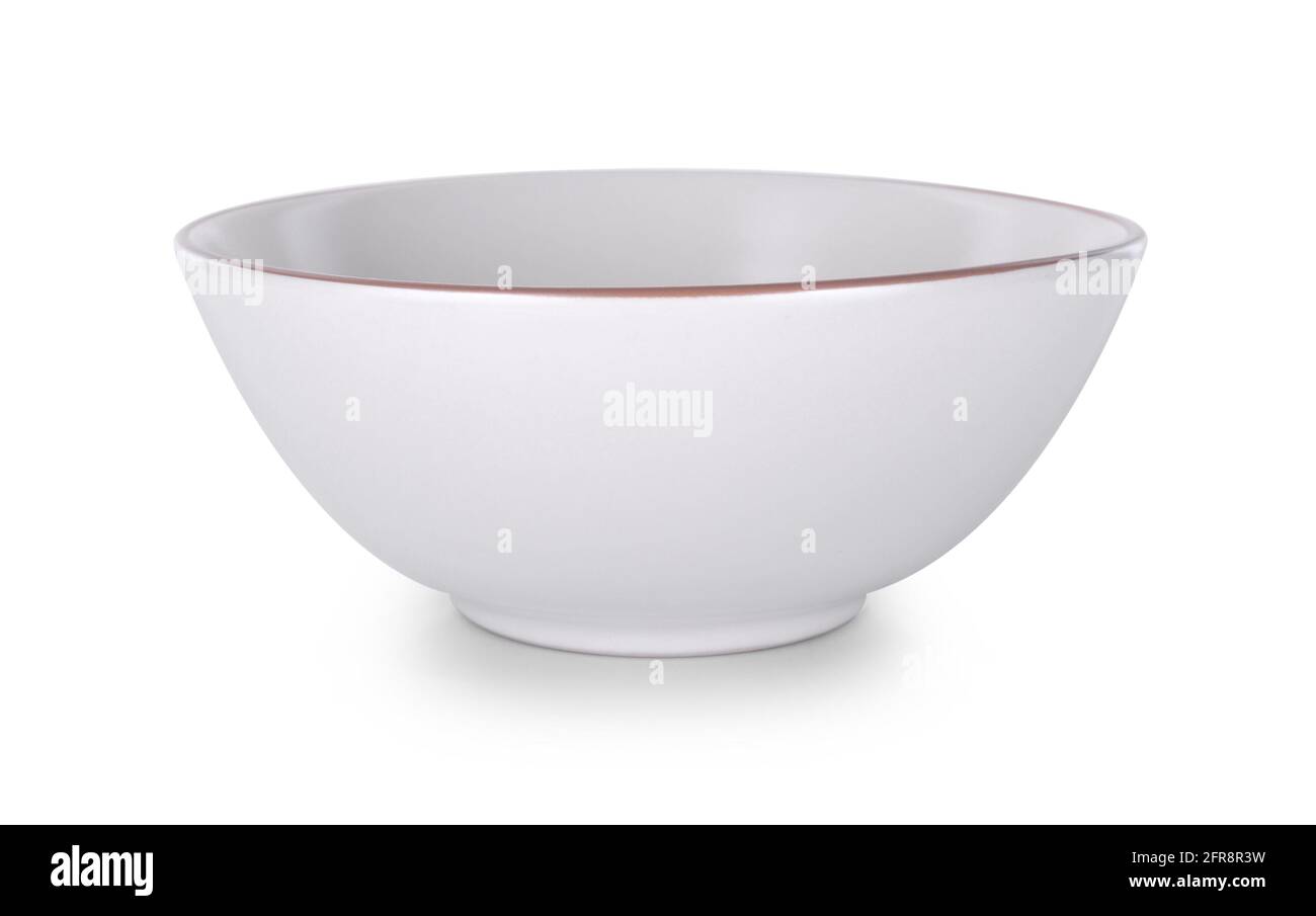 empty bowl isolated on white background Stock Photo - Alamy