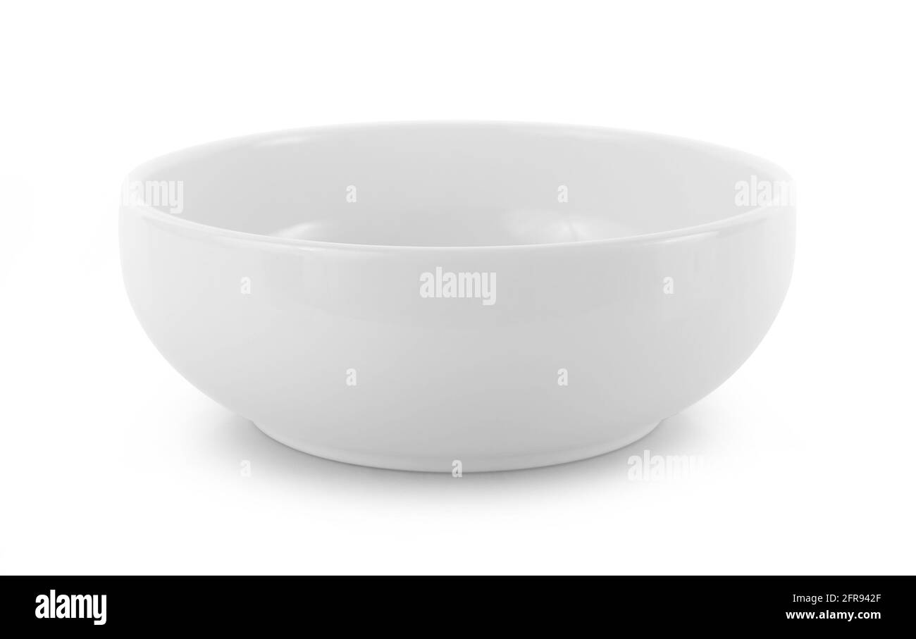empty bowl isolated on white background Stock Photo - Alamy