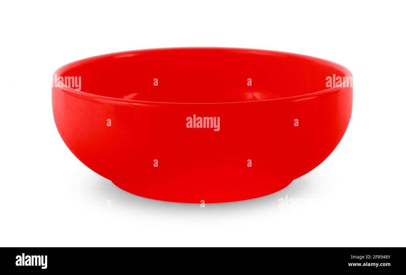 empty bowl isolated on white background Stock Photo - Alamy