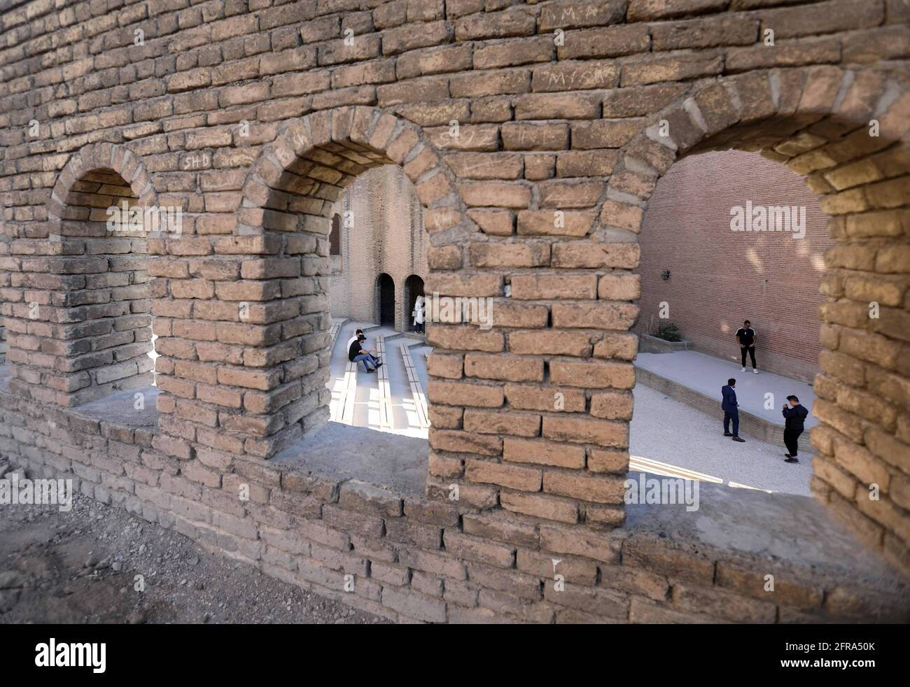 Erbil, Iraq. 20th May, 2021. Tourists are seen inside the Citadel of ...