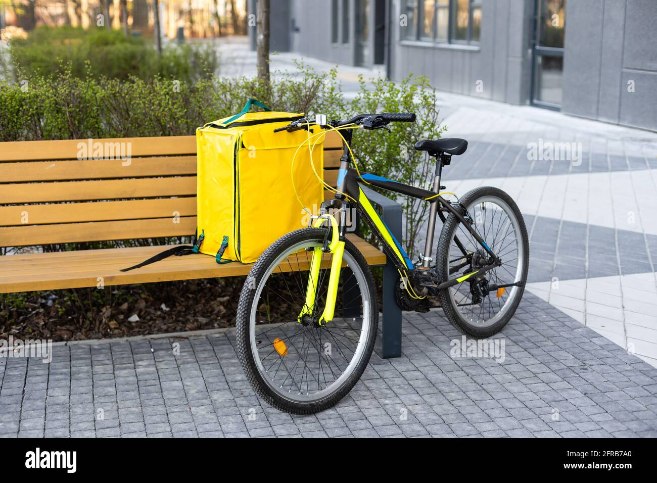 Fast food delivery courier rides hi-res stock photography and images ...