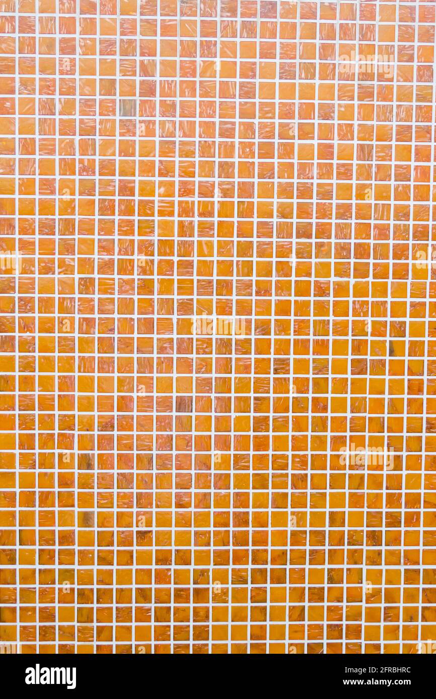 Orange Ceramic Tile background Stock Photo - Alamy