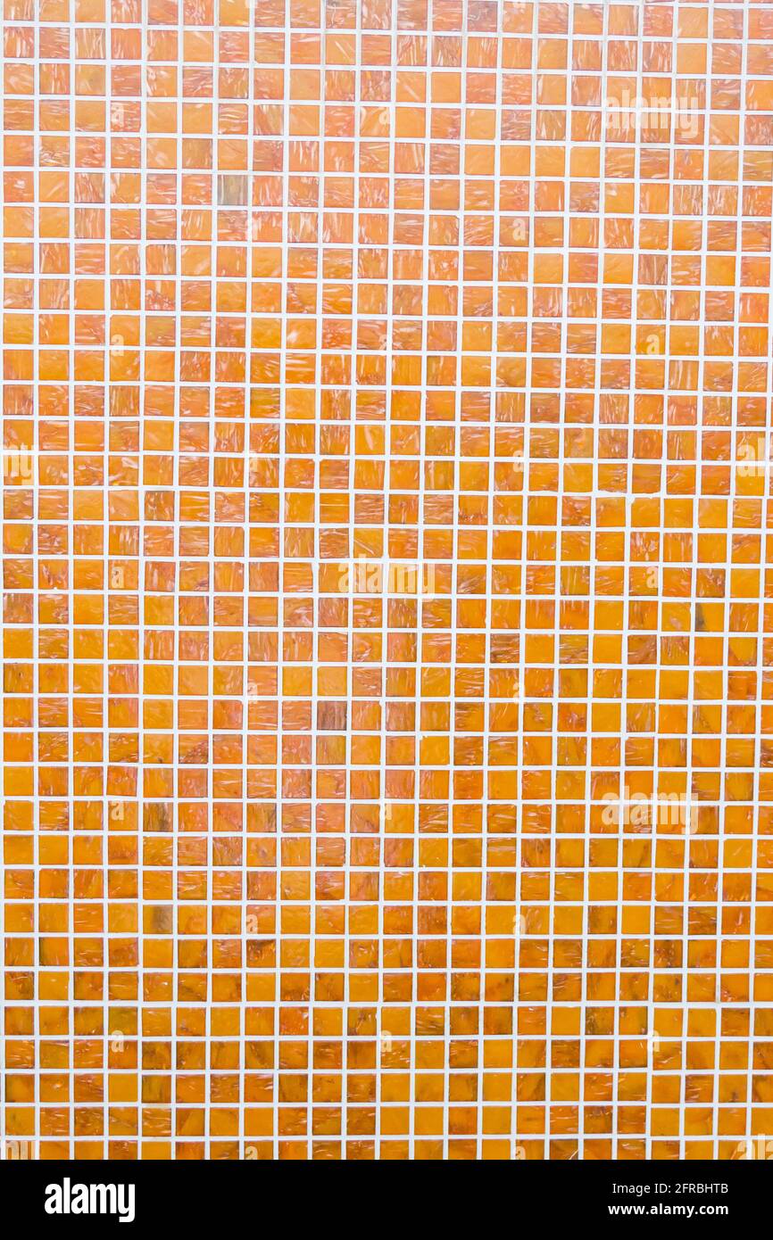 Orange Ceramic Tile background Stock Photo - Alamy