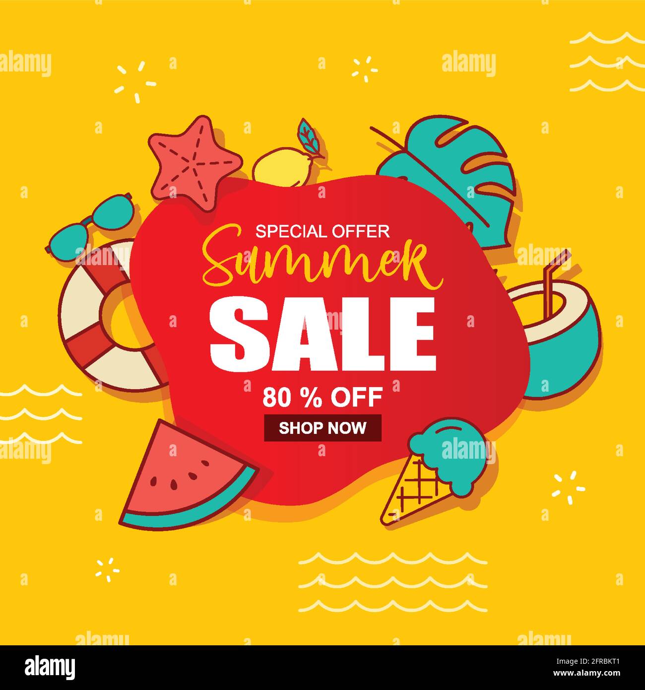 Summer sale banner cover template background. Summer discount special ...