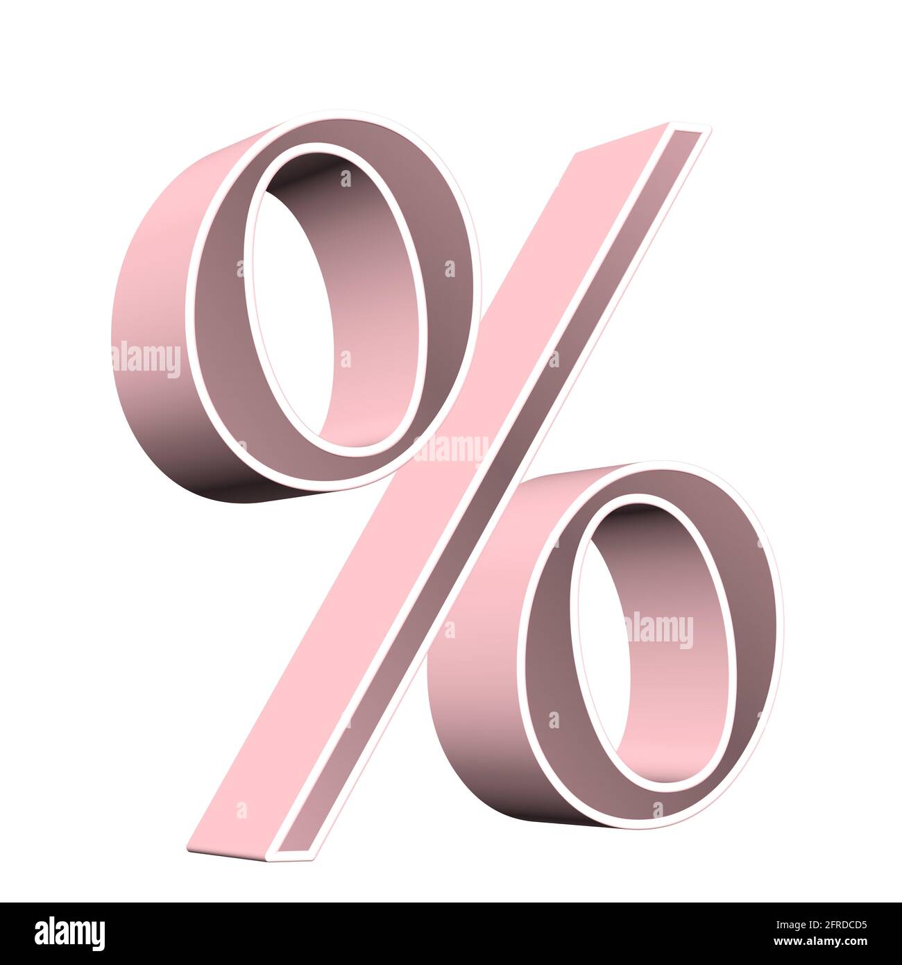 Symbol for percent against white background, 3D illustration Stock ...