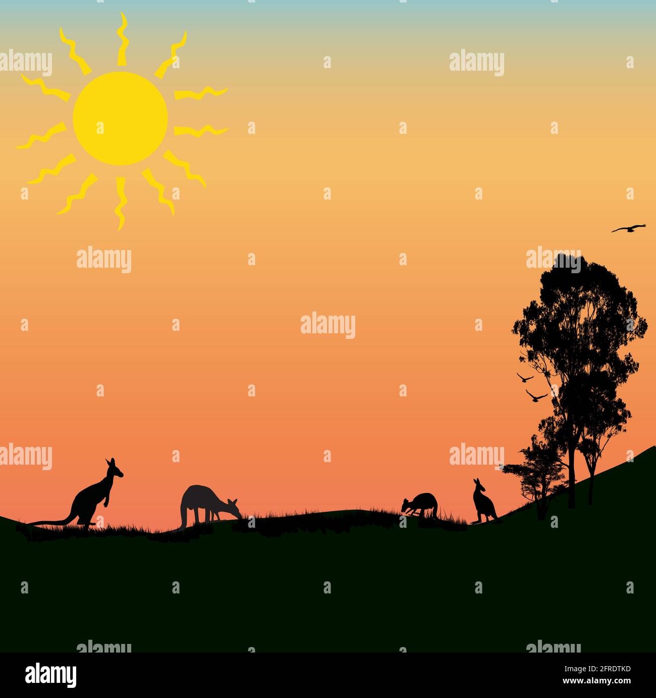 Australia outback illustration hi-res stock photography and images - Alamy