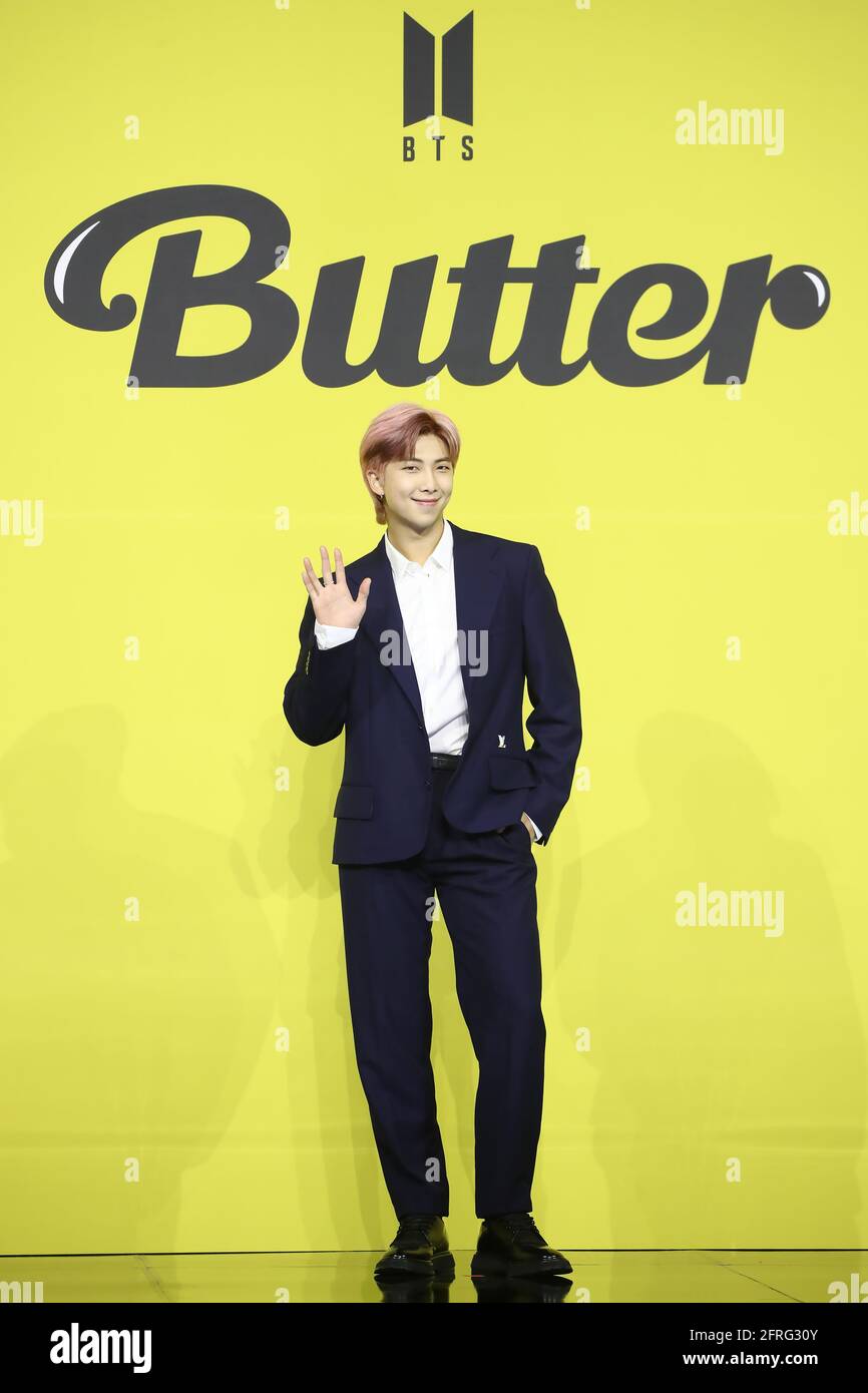 Seoul on May 21, 2021: BTS' new single 'Butter' released RM, a member ...