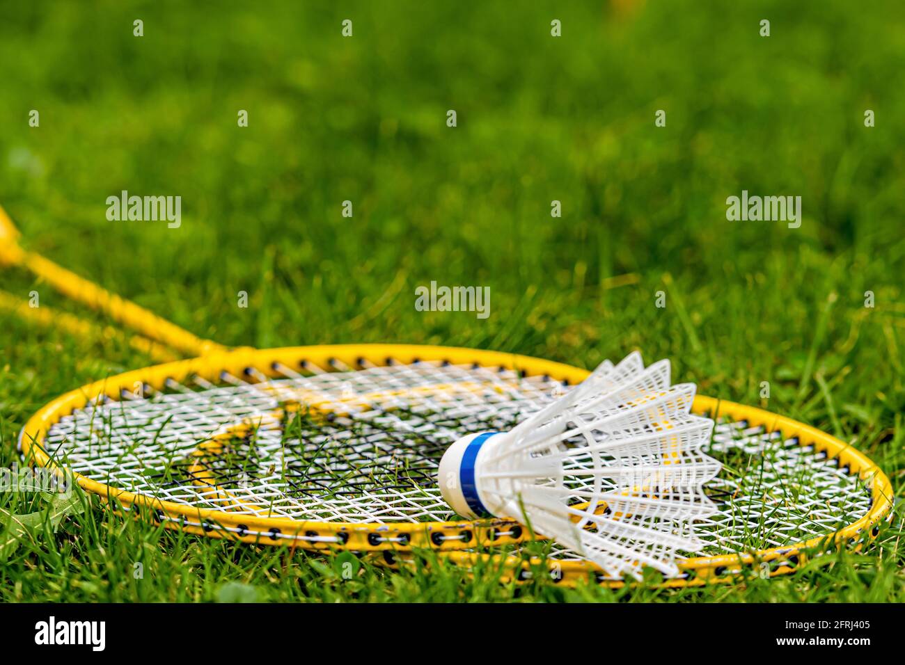 Shuttlecock racket in badminton court hi-res stock photography and ...