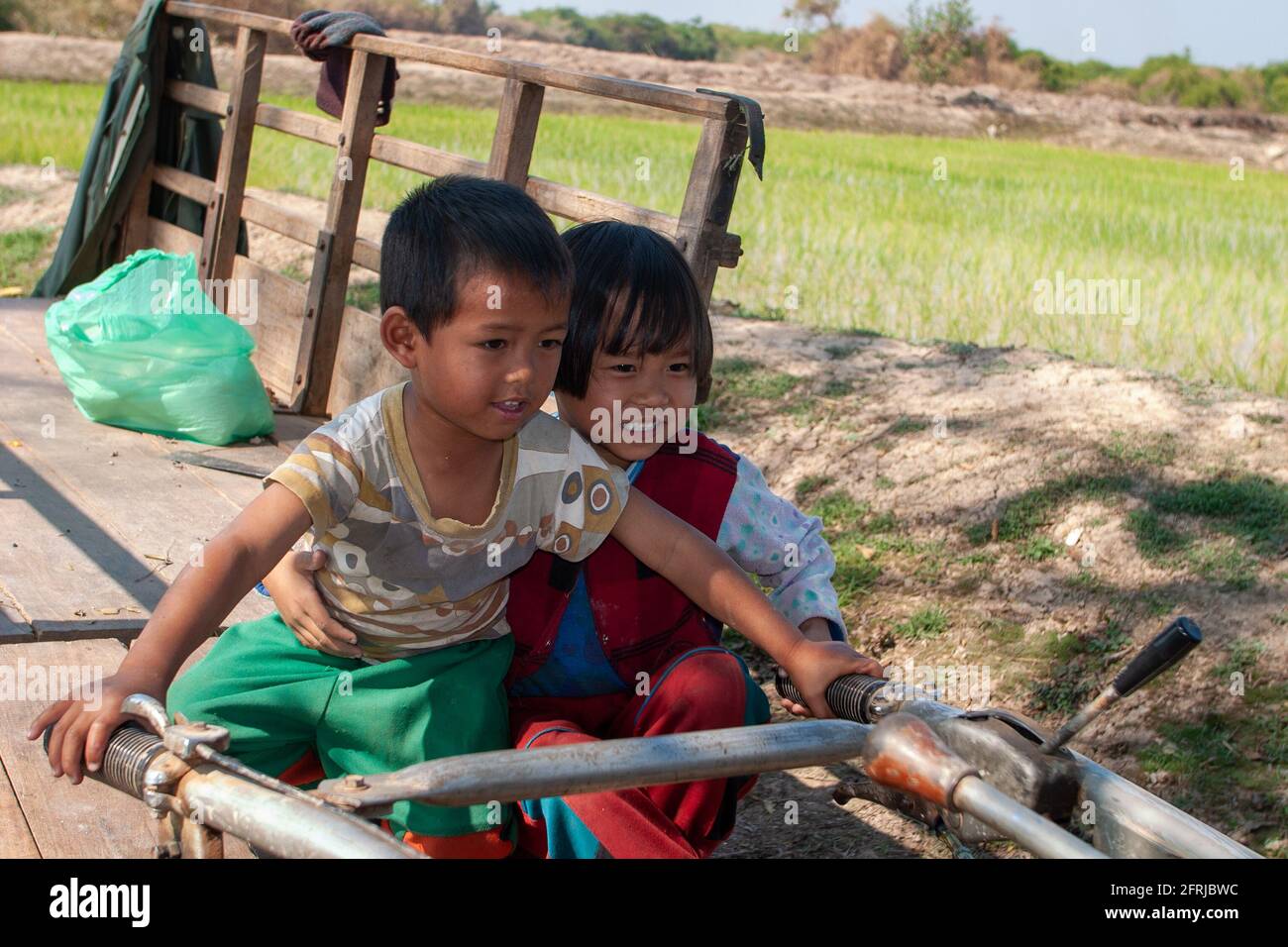 Happy Thai Children in rural Thailand Stock Photo - Alamy