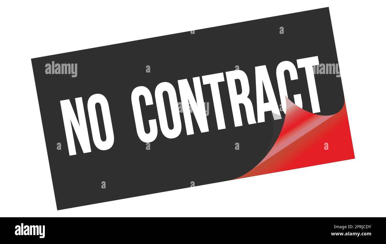 No contract text Cut Out Stock Images & Pictures - Alamy