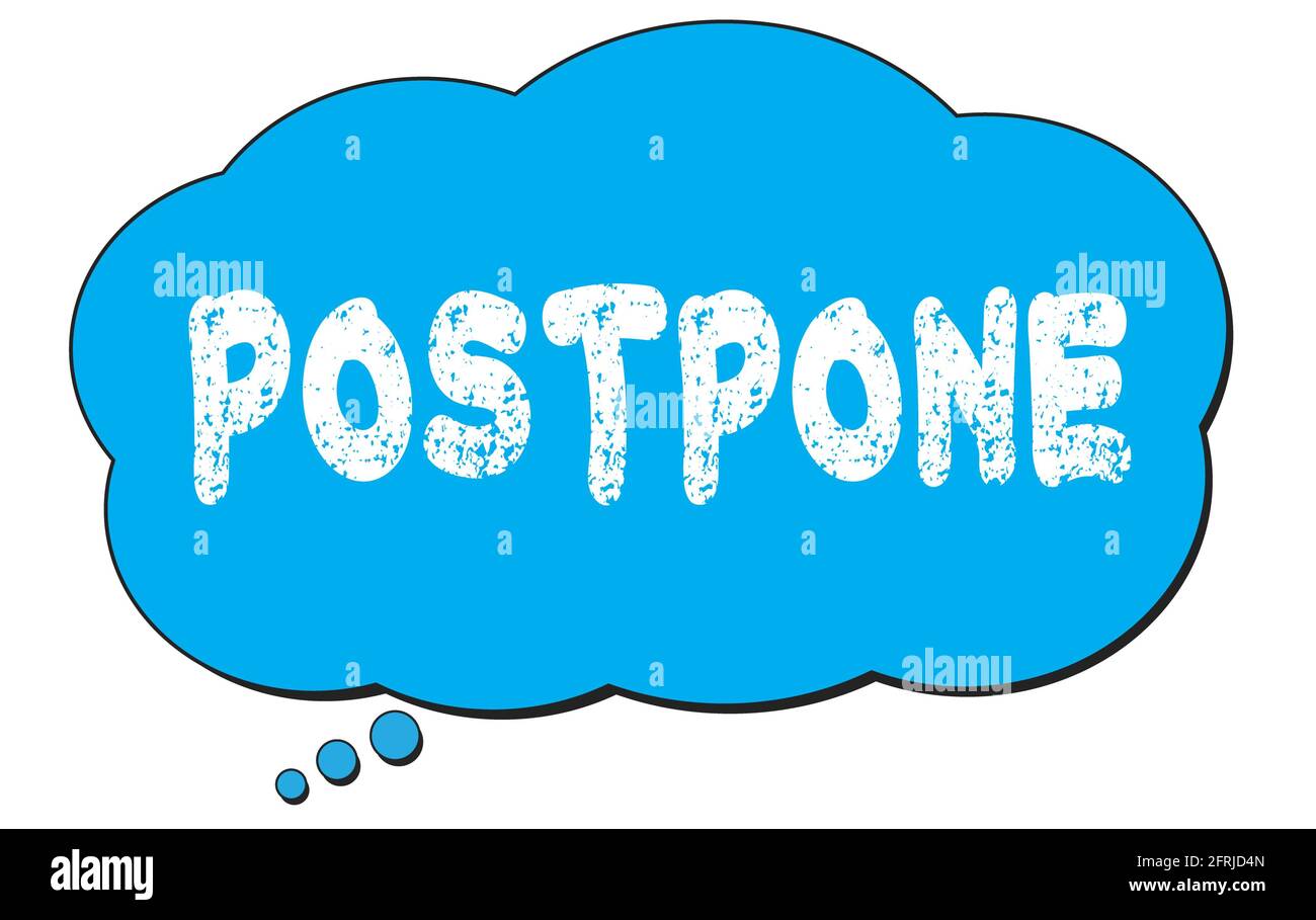 Postpone stamp Cut Out Stock Images & Pictures - Alamy