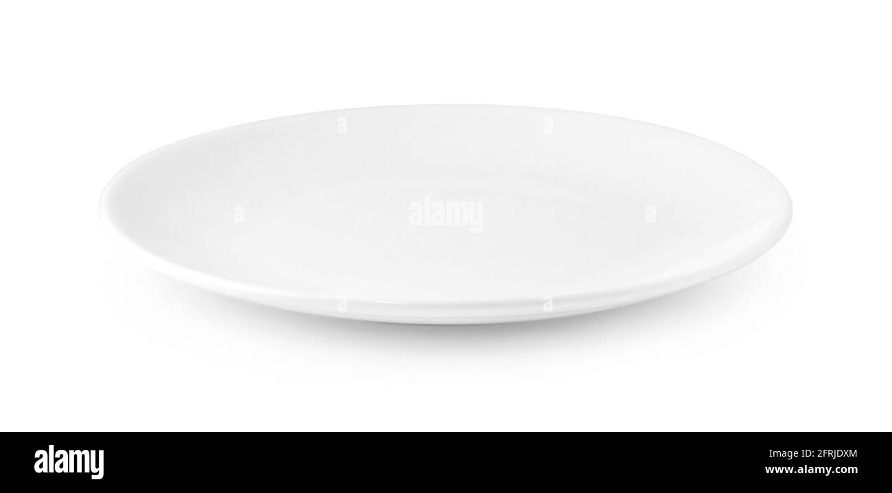 Empty white plate Black and White Stock Photos & Images - Alamy