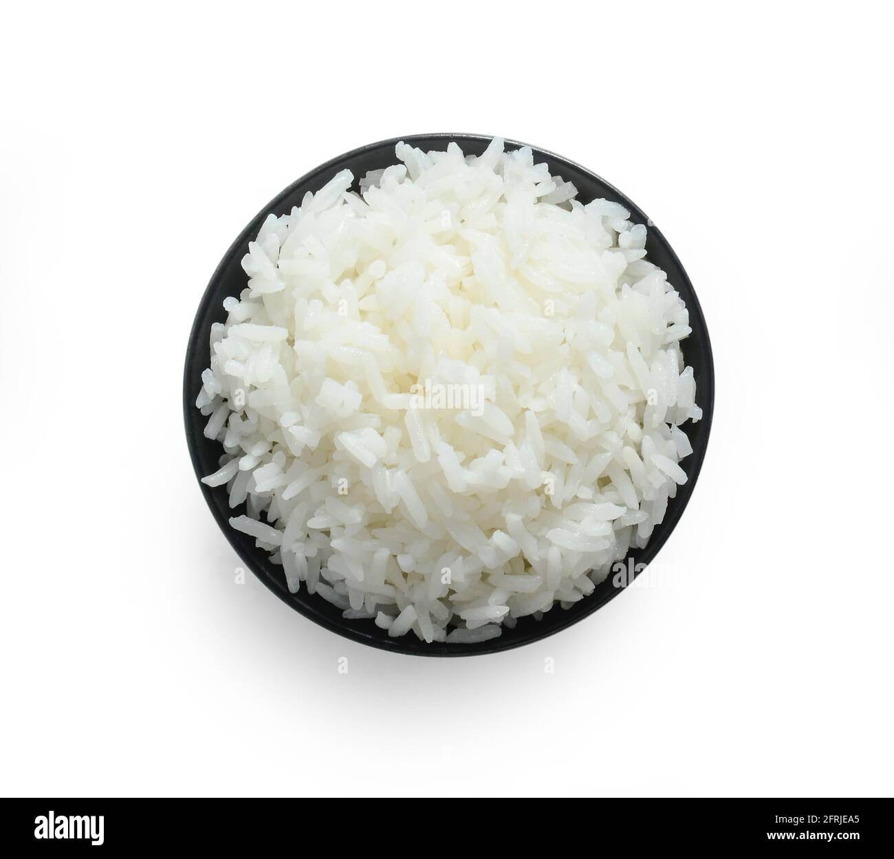 rice in bowl isolated on white background Stock Photo - Alamy