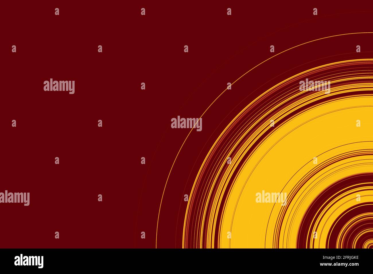 Illustration of yellow dynamic circle shapes on a burgundy background ...