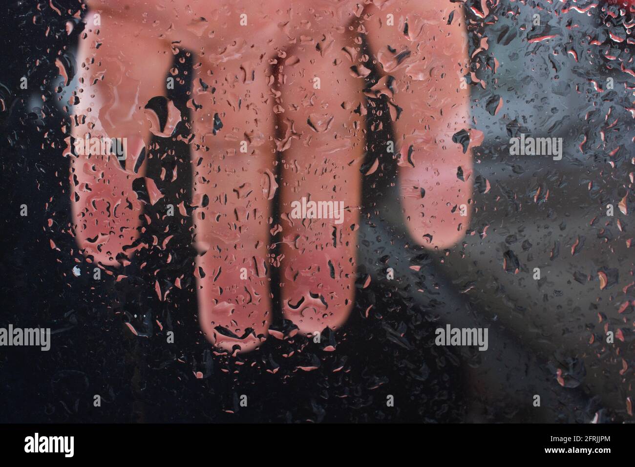 Hand in water with bubbles Stock Photo - Alamy