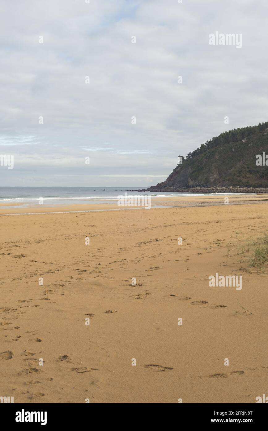 Beachline with footprints in the sand hi-res stock photography and ...