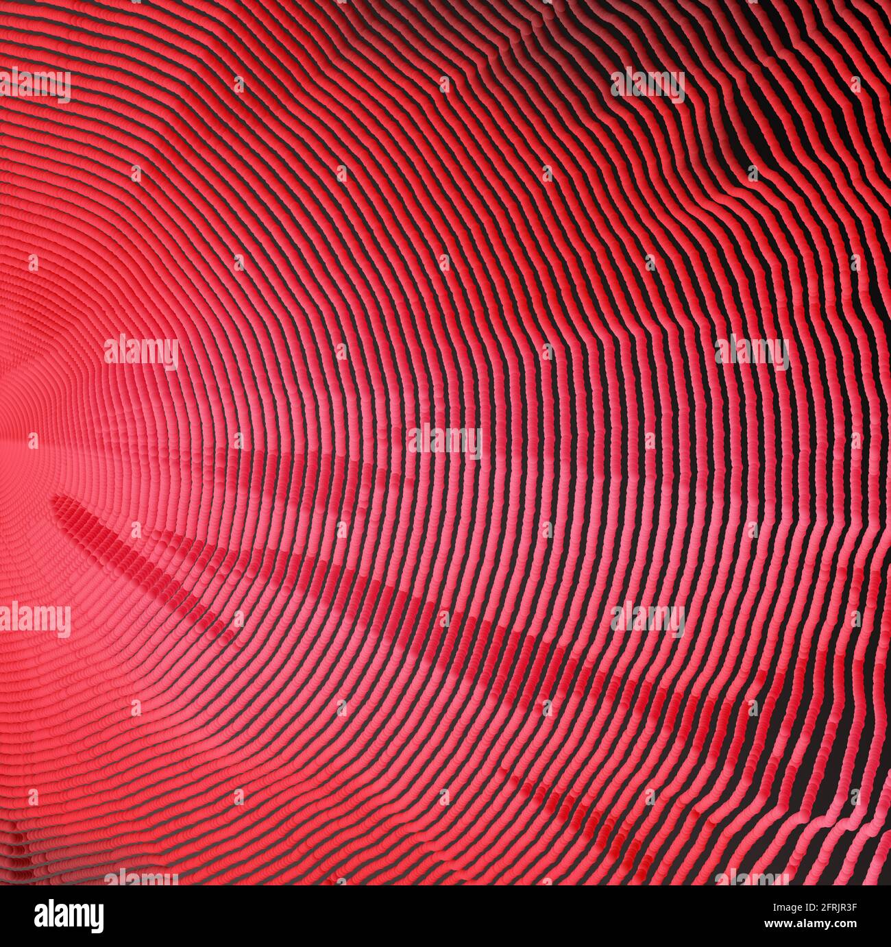 Abstract digital wave with dynamic particles. Sound wave. Big data ...