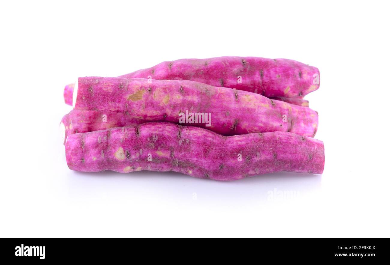 yam isolated on white background Stock Photo - Alamy