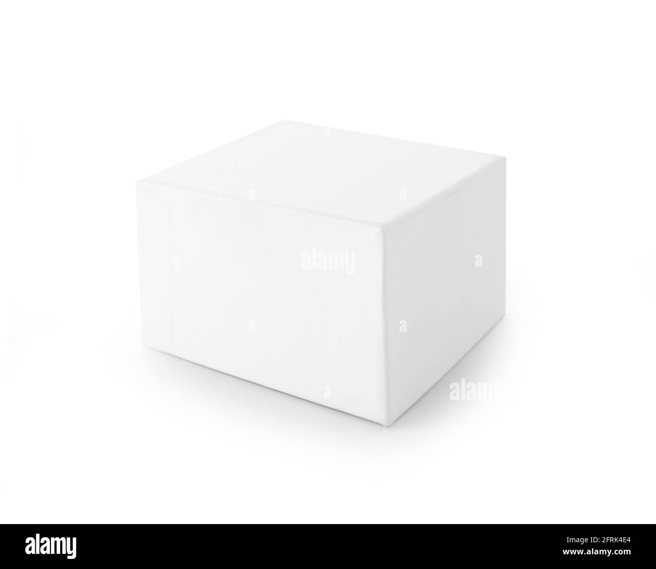 empty white box on white background Stock Photo - Alamy