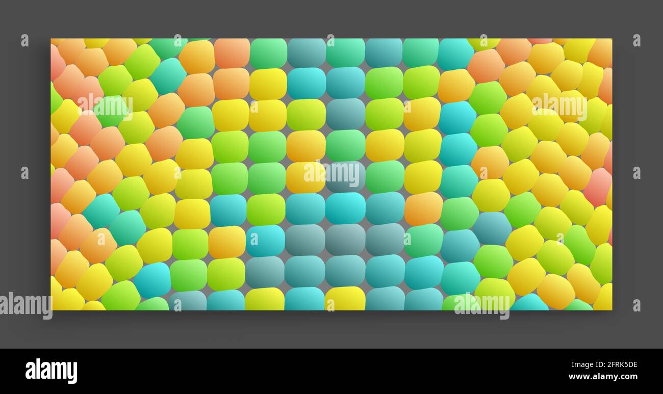 Fun background. Design template with color forms. Modern pattern. 3d ...