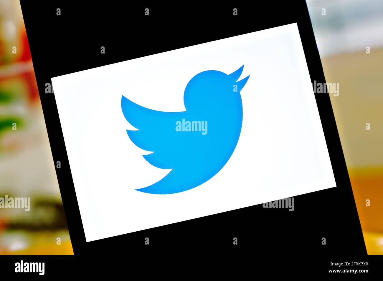 Editorial photo on Twitter theme. Illustrative photo for news about ...