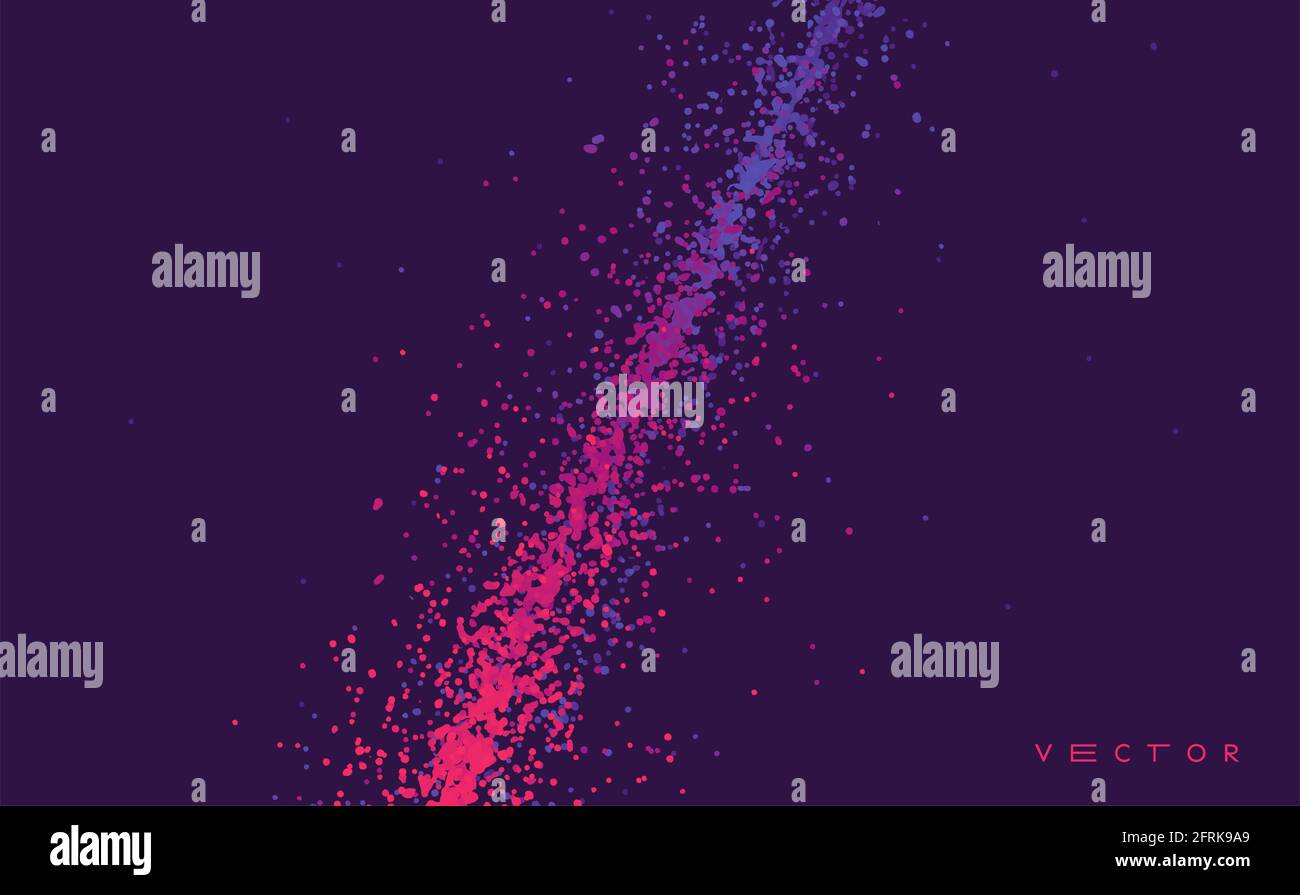 Floating liquid blobs. Abstract colorful banner with fluid shapes ...