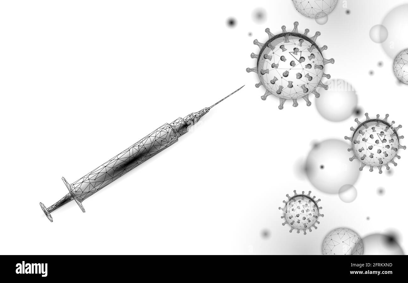 Vaccine syringe one single line art concept. Pandemic COVID coronavirus ...
