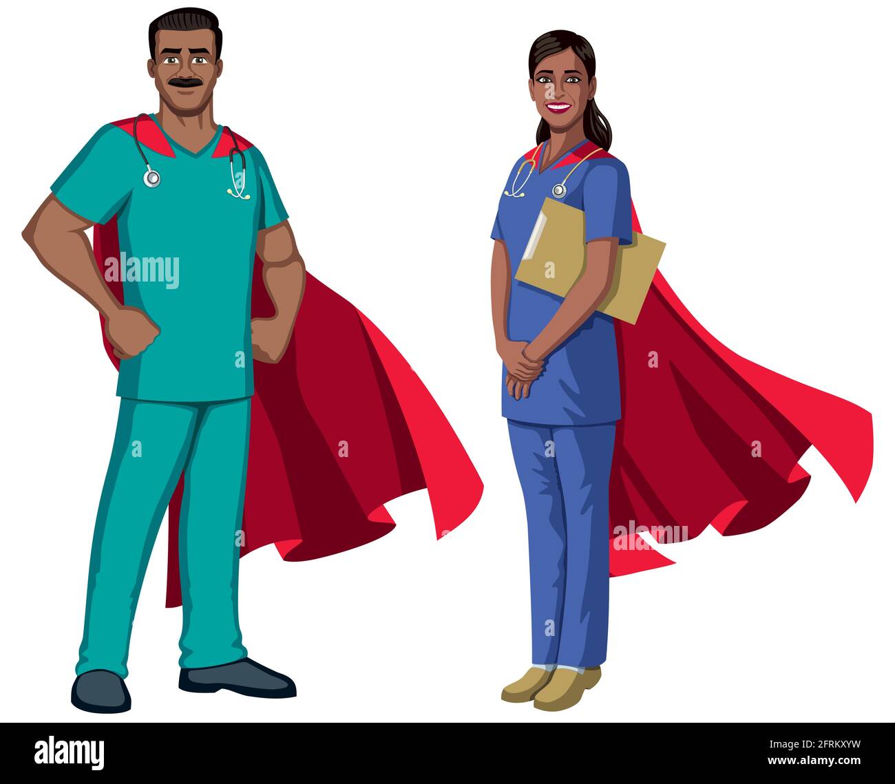 Nurse uniform on white Stock Vector Images - Alamy