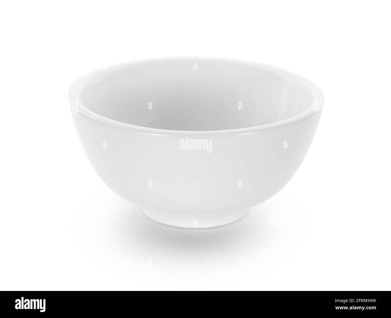 empty white bowl isolated on white background Stock Photo - Alamy