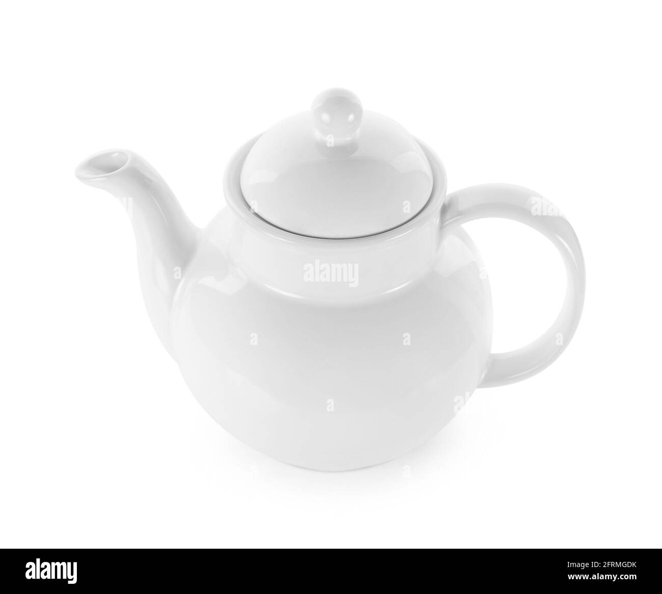 White ceramic pitcher isolated on white background Stock Photo - Alamy