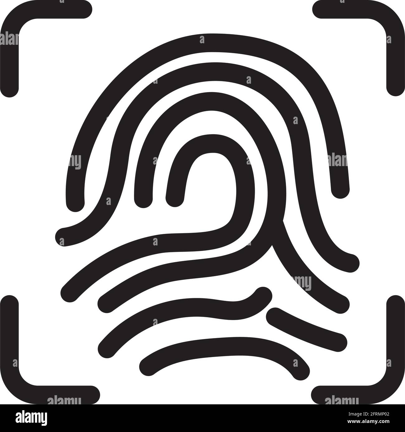 finger print icon Stock Vector Image & Art - Alamy