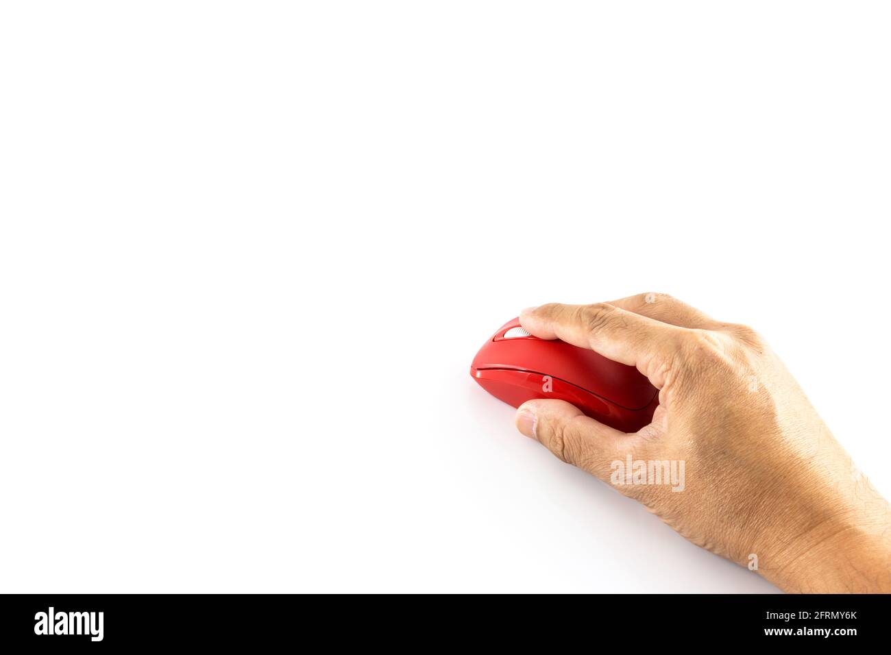 Hand holding wireless mouse hi-res stock photography and images - Alamy