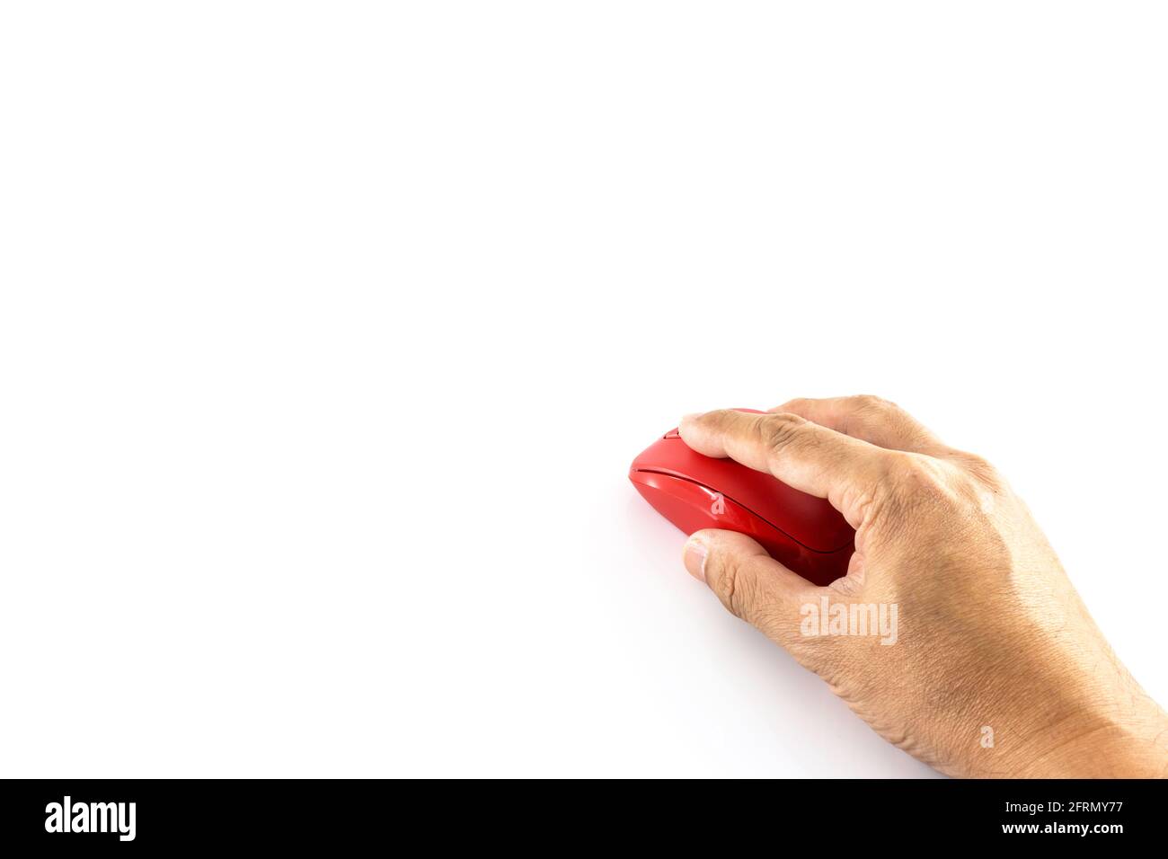 Hand holding wireless mouse hi-res stock photography and images - Alamy