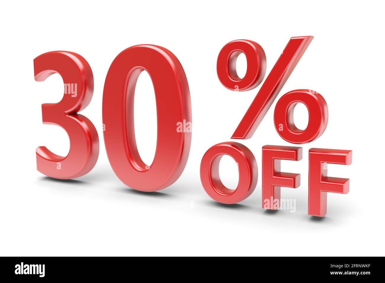 3d render 30 percent sign hi-res stock photography and images - Alamy