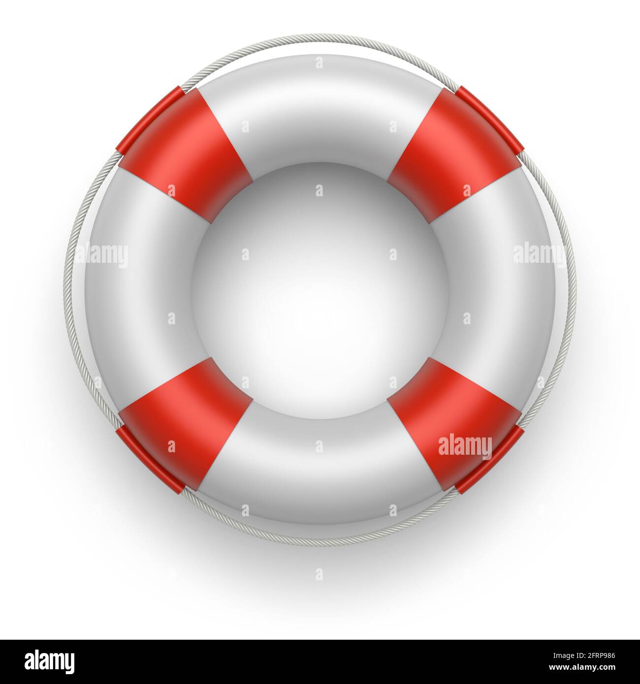 Lifebuoy on a white background. 3d image Stock Photo - Alamy