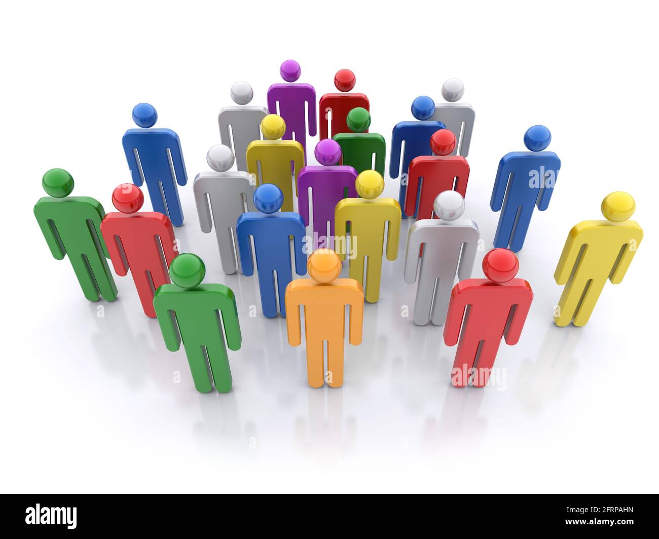 Social concept. 3d rendered illustration Stock Photo - Alamy