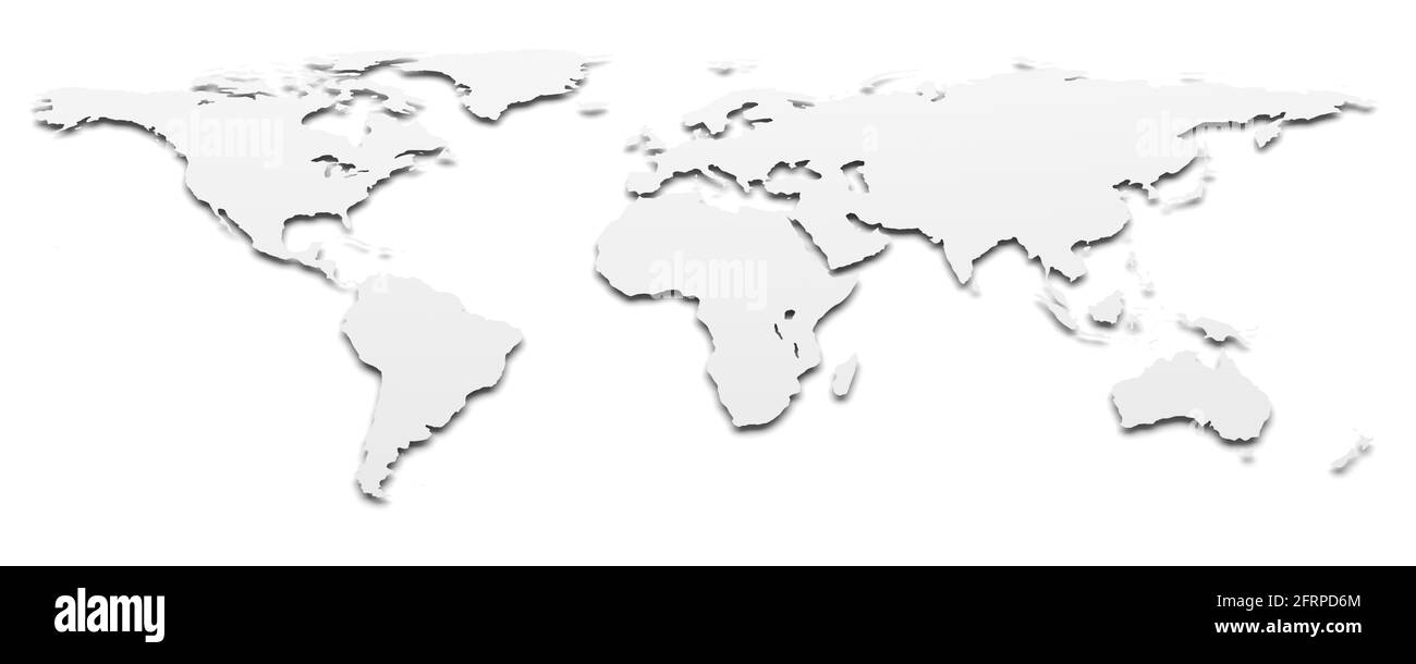 World map. 3d rendered background image Stock Photo - Alamy