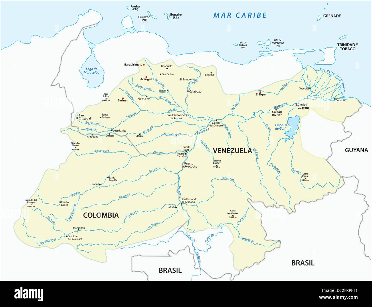 Rio Negro River Map