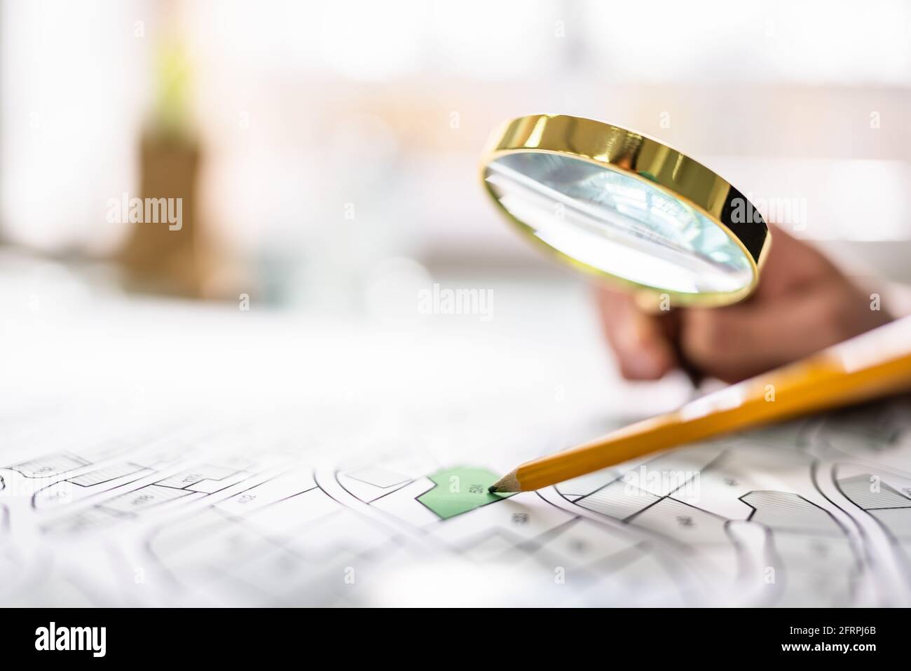 Land survey map hi-res stock photography and images - Alamy