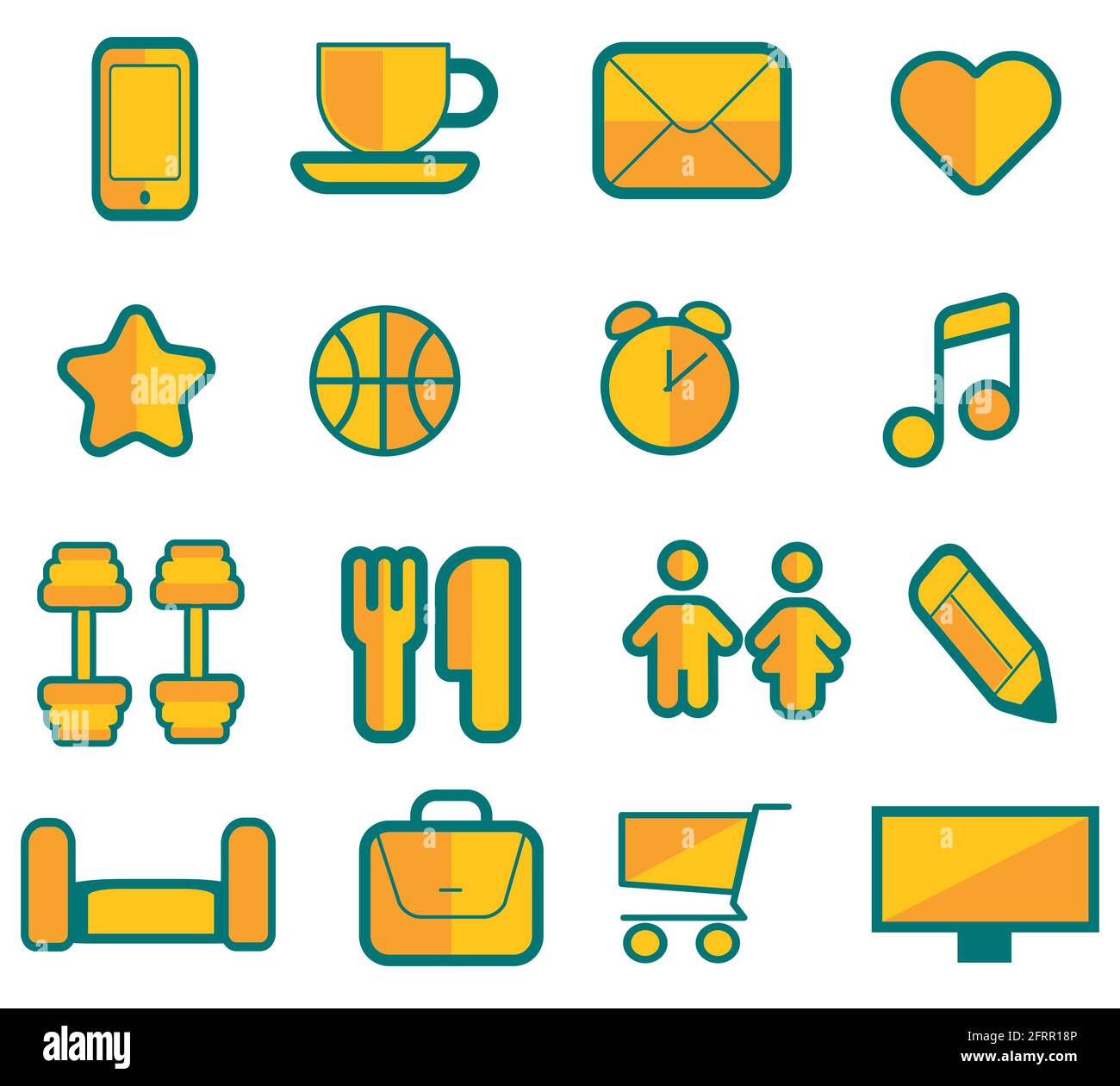 Simple every day activity Stock Vector Images - Alamy