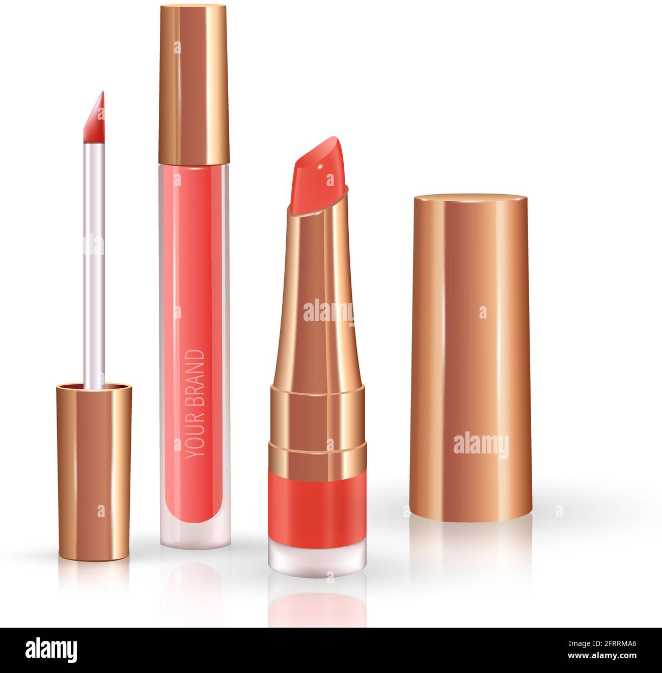 Lipstick smudge isolated Stock Vector Images - Alamy