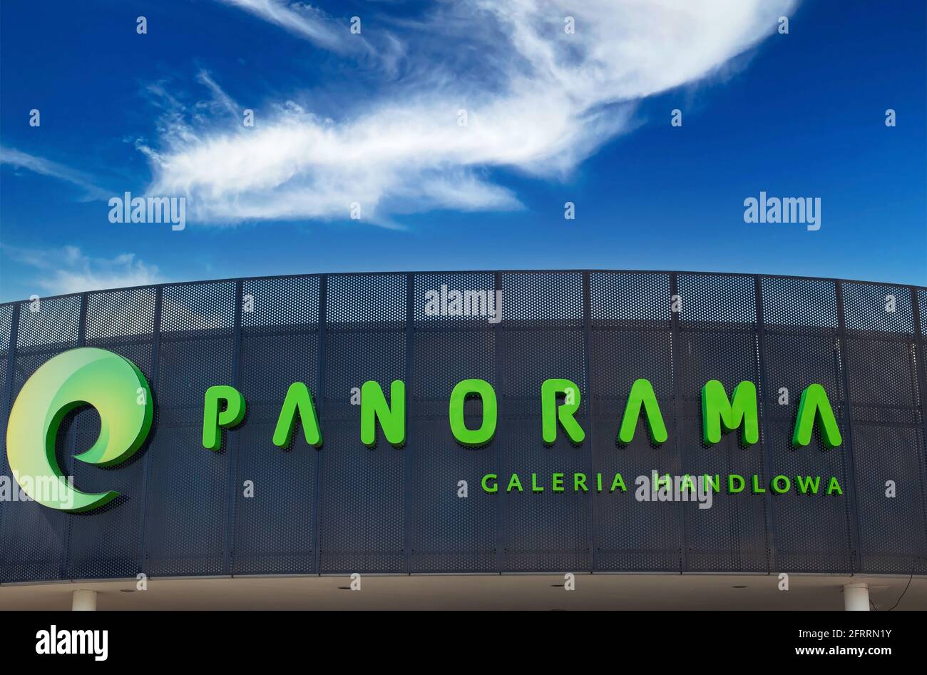 Poland, Poznan - May 08, 2021: PANORAMA, large shopping mall - company ...