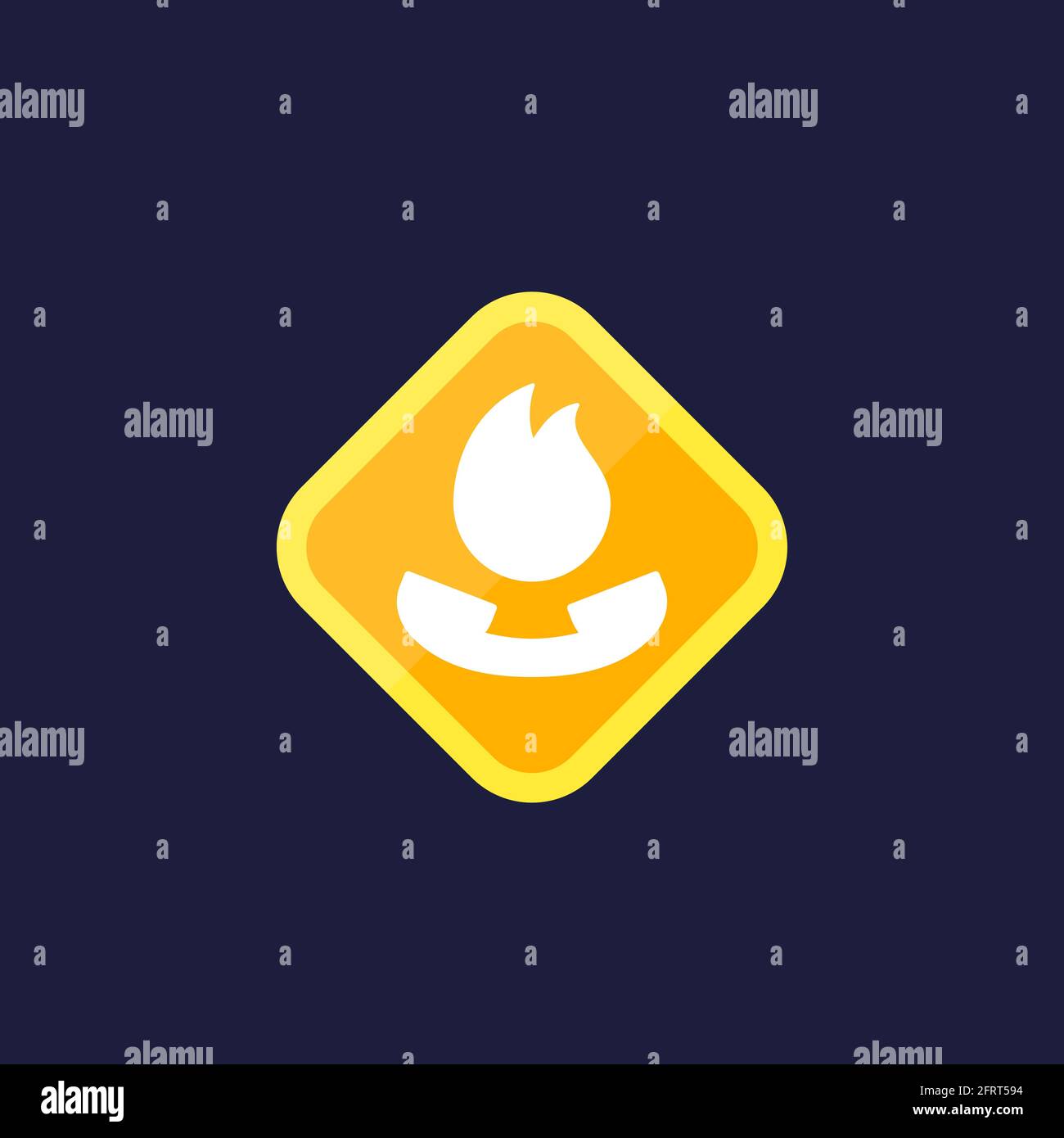 fire phone icon, vector sign Stock Vector Image & Art - Alamy